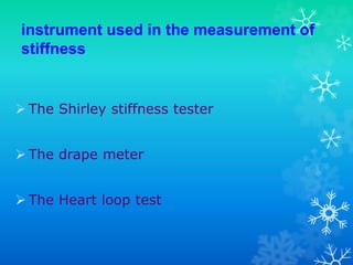 Fabric stiffness tester | PPTX