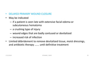 SOFT TISSUE INJURIES OF MAXILLOFACIAL REGION | PPT