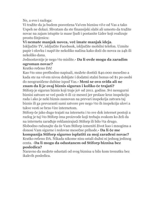 Stiforp prezentacija | PDF