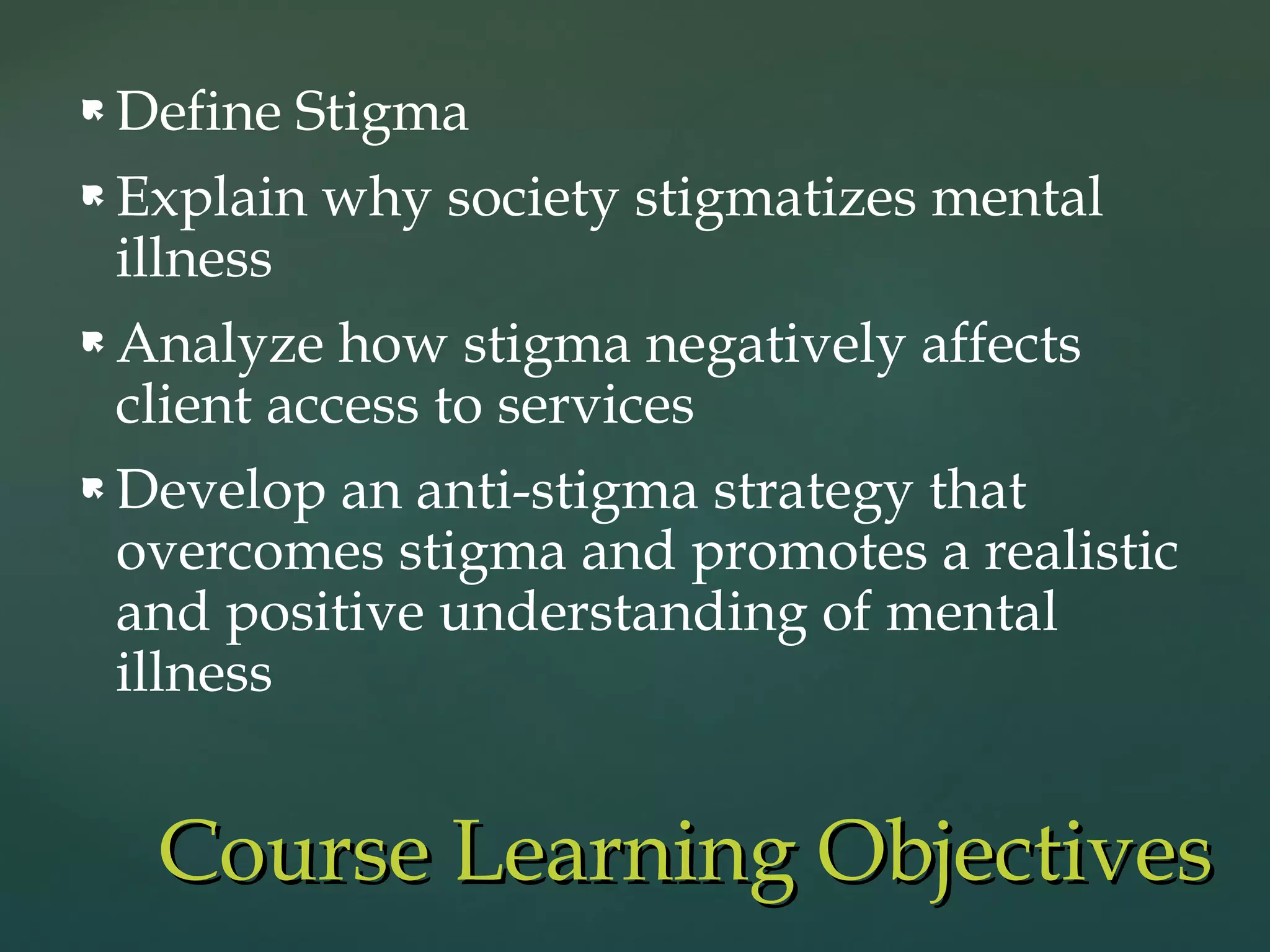 Stigma | PPT