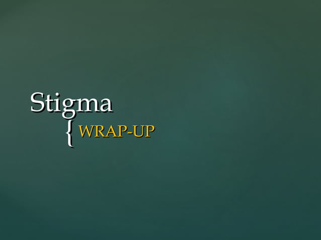 Stigma | PPT