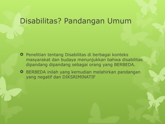 Stigma bagi penyandang disabilitas di Indonesia,.ppt