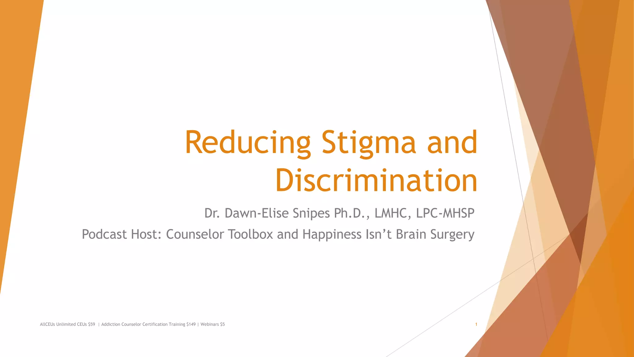 Stigma and Discrimination and Mental Illness | PPTX