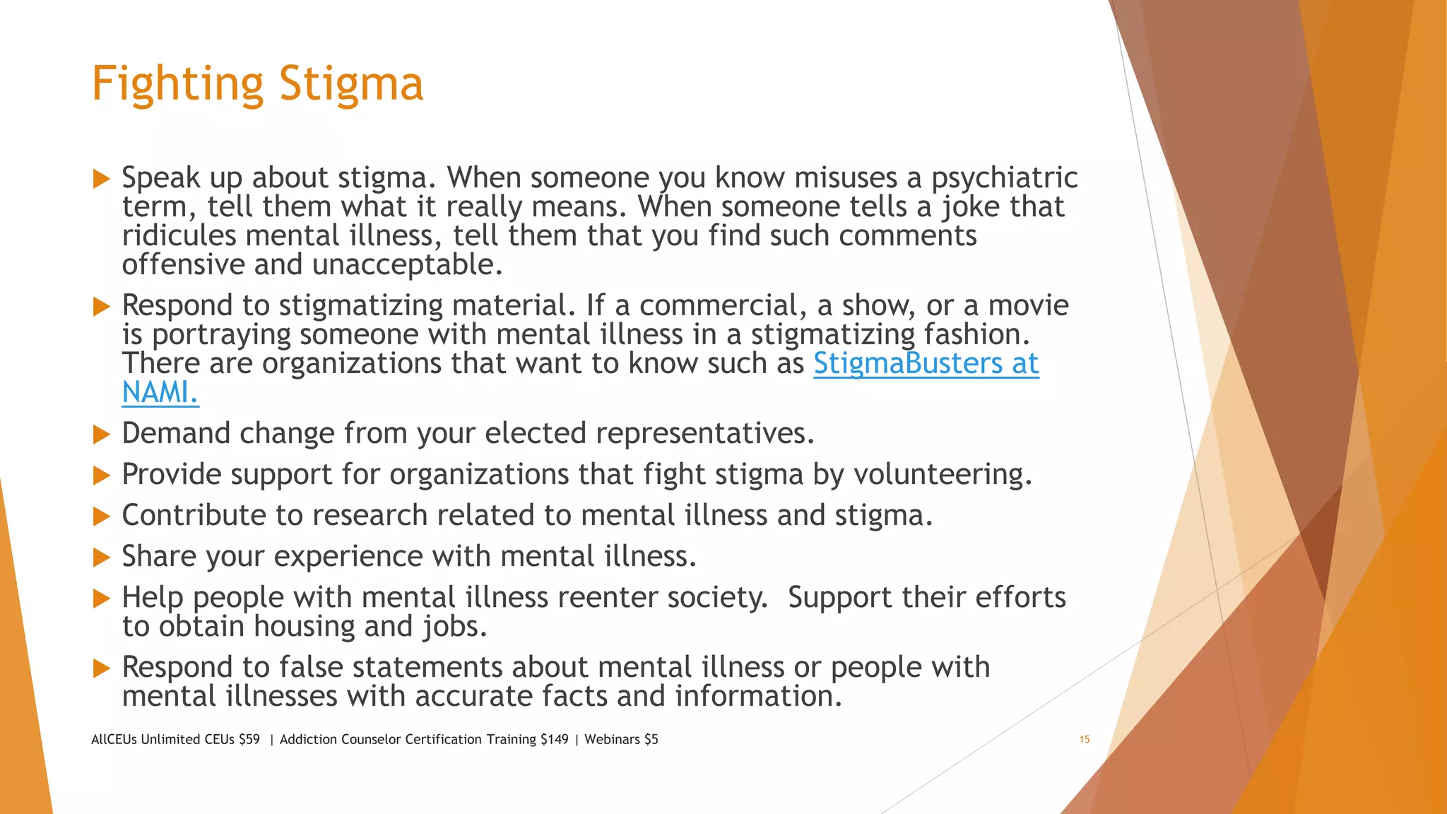 Stigma and Discrimination and Mental Illness | PPTX