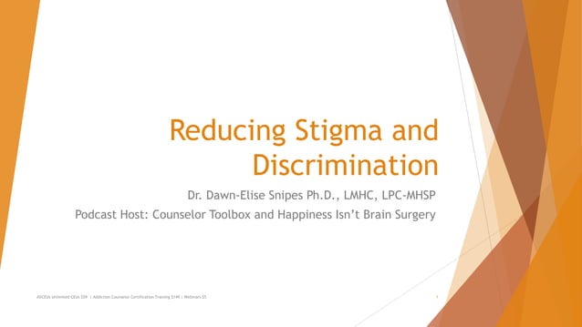 Stigma and Discrimination and Mental Illness | PPTX