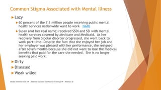 Stigma and Discrimination and Mental Illness | PPTX
