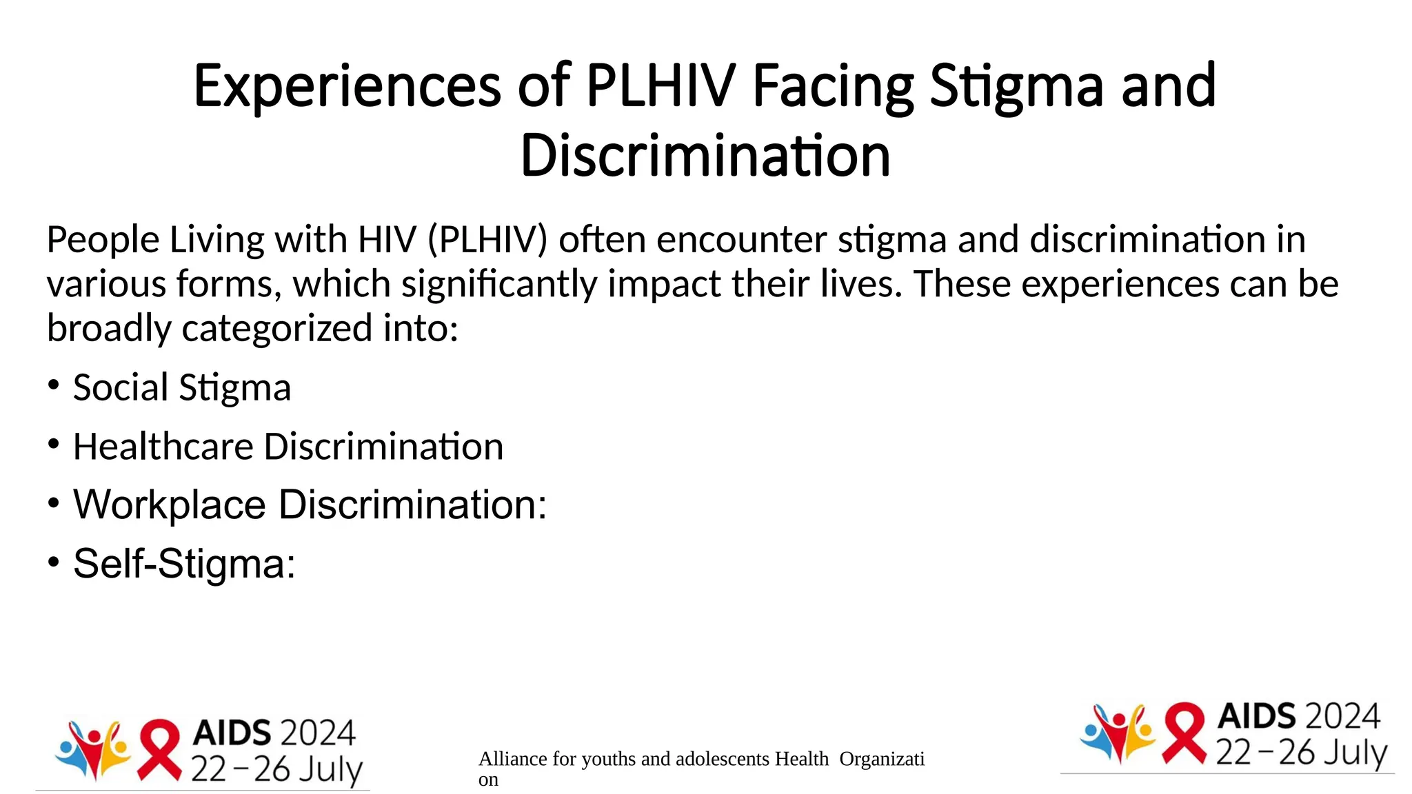 Stigma and Discrimination among people with HIV | PPTX