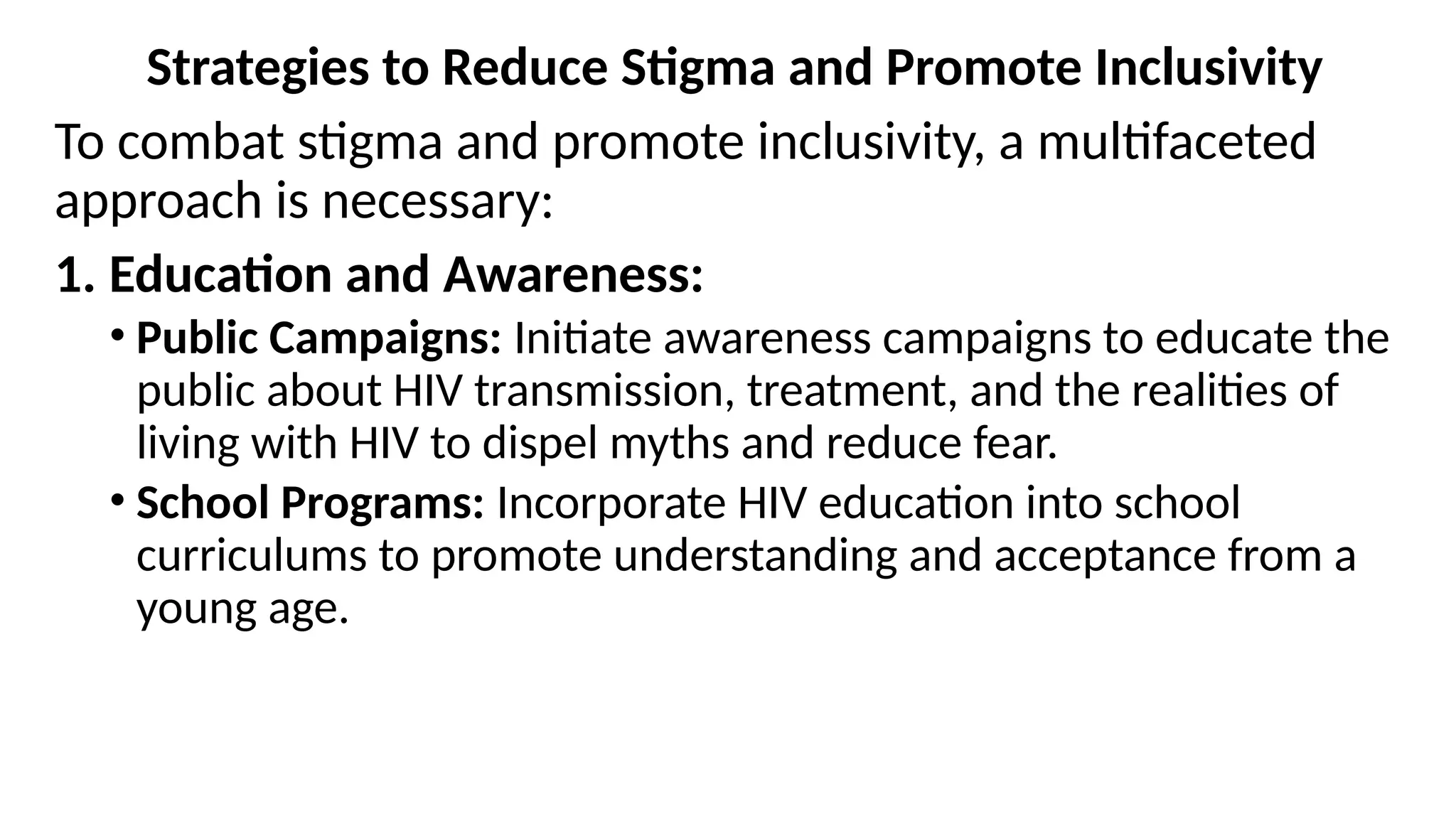 Stigma and Discrimination among people with HIV | PPTX