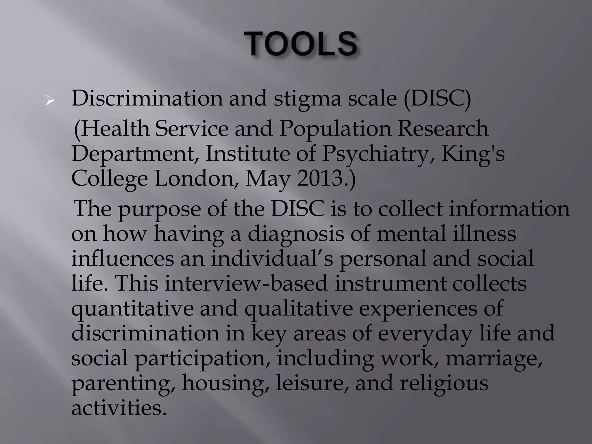 Stigma and mental illness | PPTX