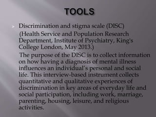 Stigma and mental illness | PPTX