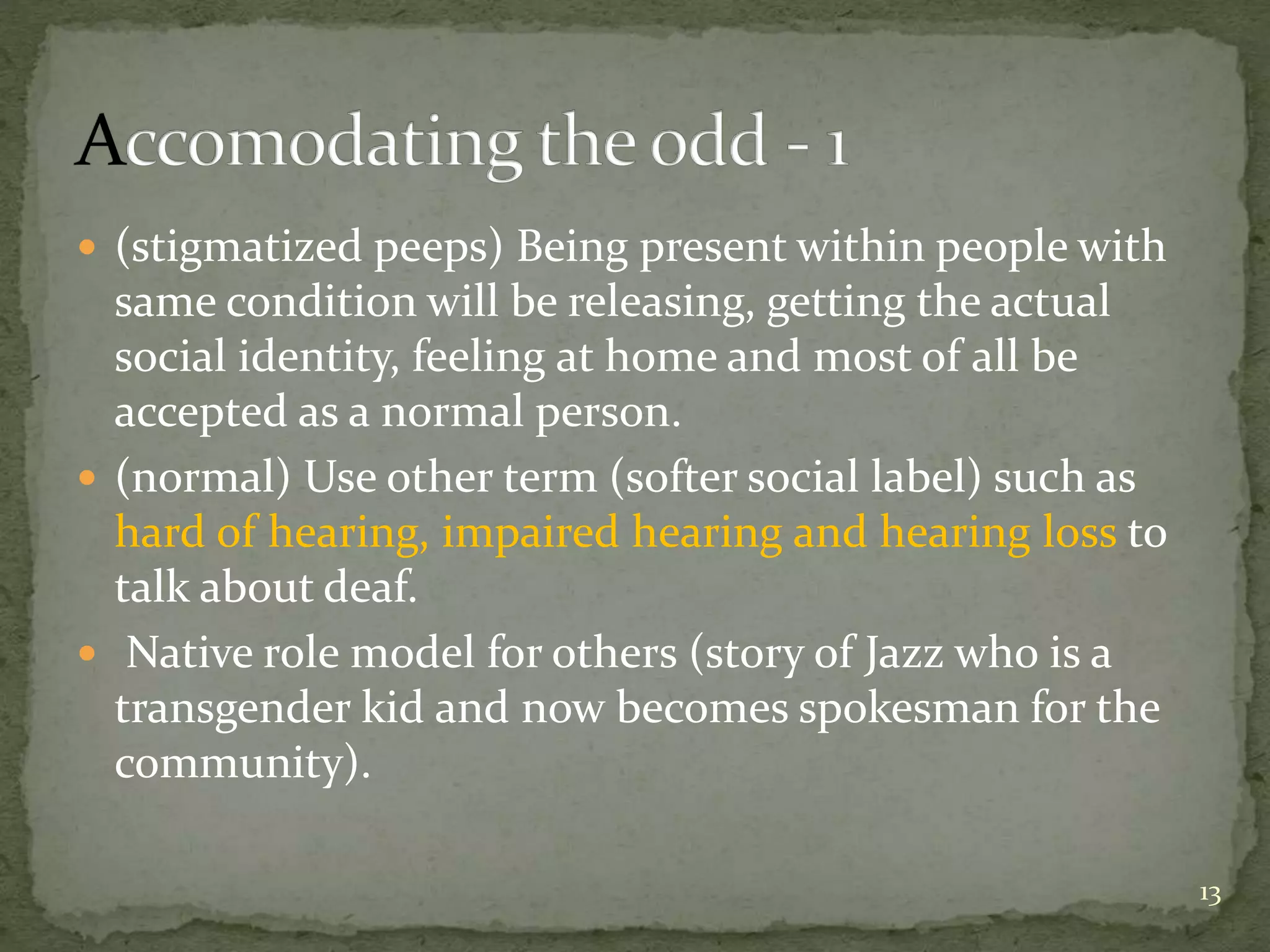 Stigma and social identity | PPT