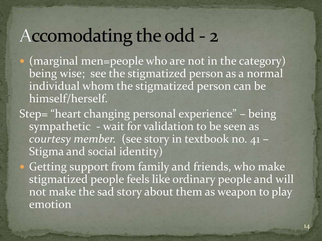 Stigma and social identity | PPT