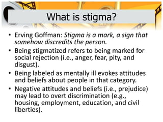 Stigma as a Social Problem | PPT
