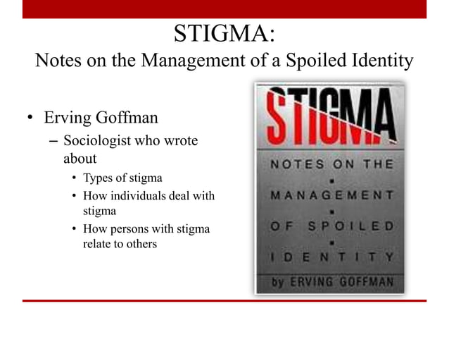 Stigma Sex Drugs And Everything Else Ppt