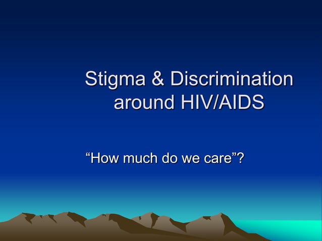 Stigma & discrimination mutomo youth | PPT
