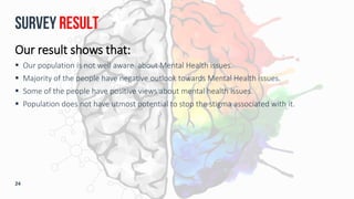 Stigma related to mental health | Psychology course Research project ...