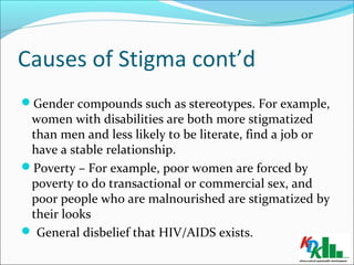 Stigmatization and Discrimination | PPT