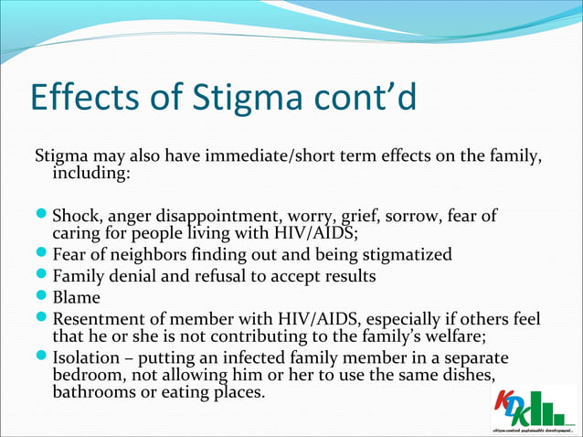 Stigmatization and Discrimination | PPT