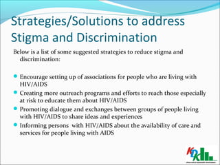 Stigmatization and Discrimination | PPT