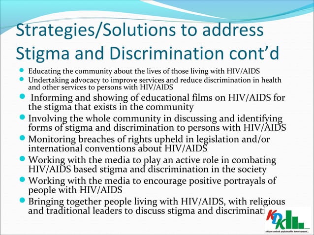 Stigmatization and Discrimination | PPT