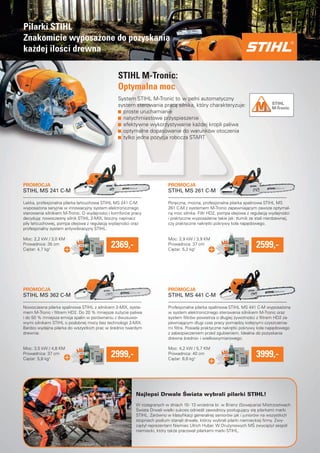 Stihl Promocja Jesień 2014 | PDF