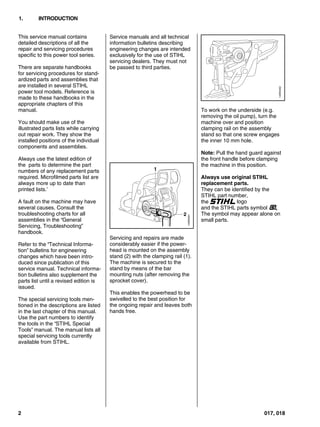Stihl 017 chainsaw service repair manual | PDF