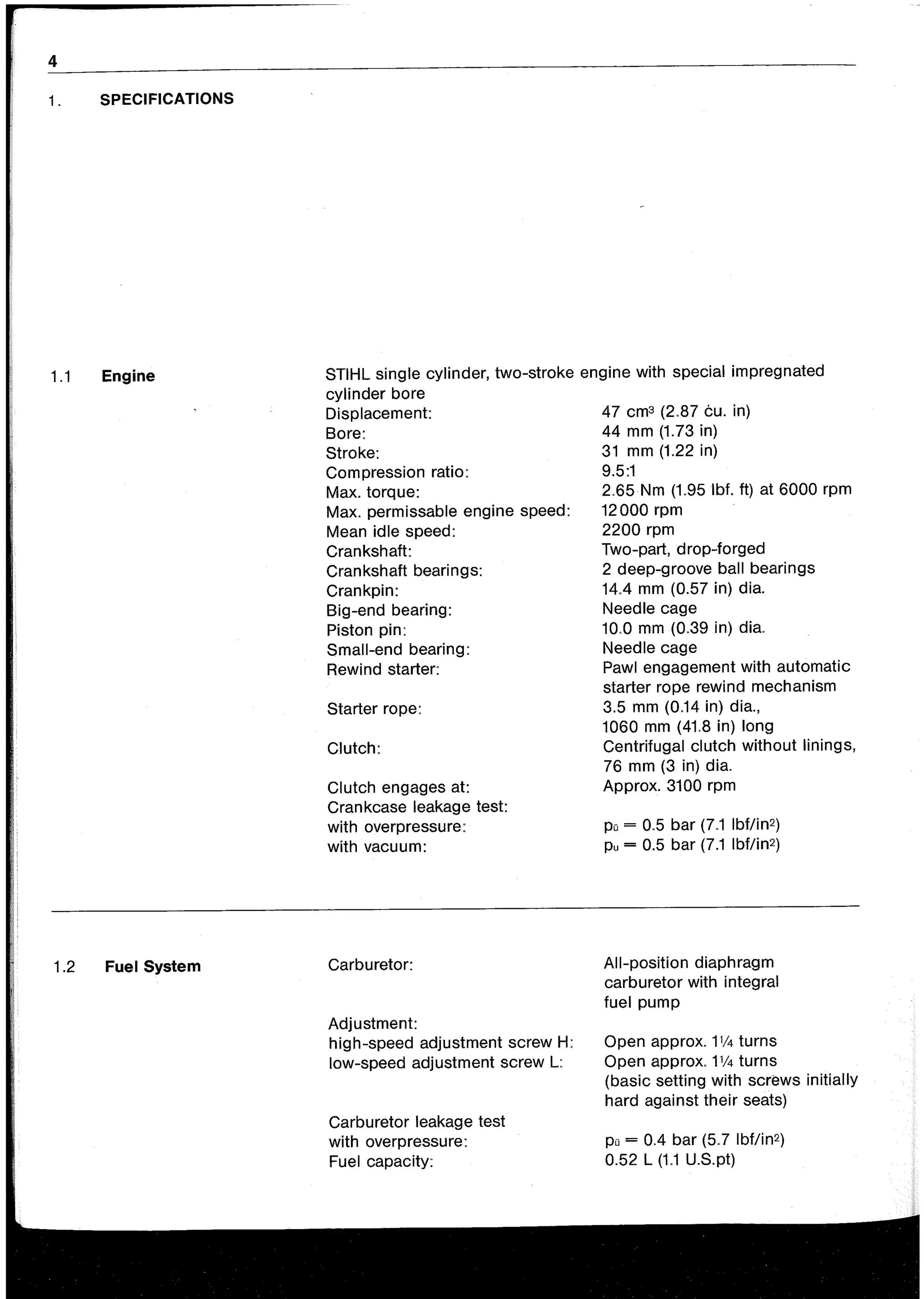 Stihl 038 chainsaw service repair manual | PDF