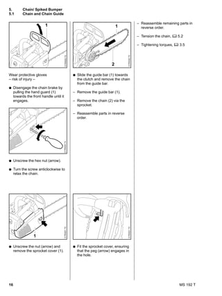 Stihl ms 192 t chainsaw service repair manual | PDF