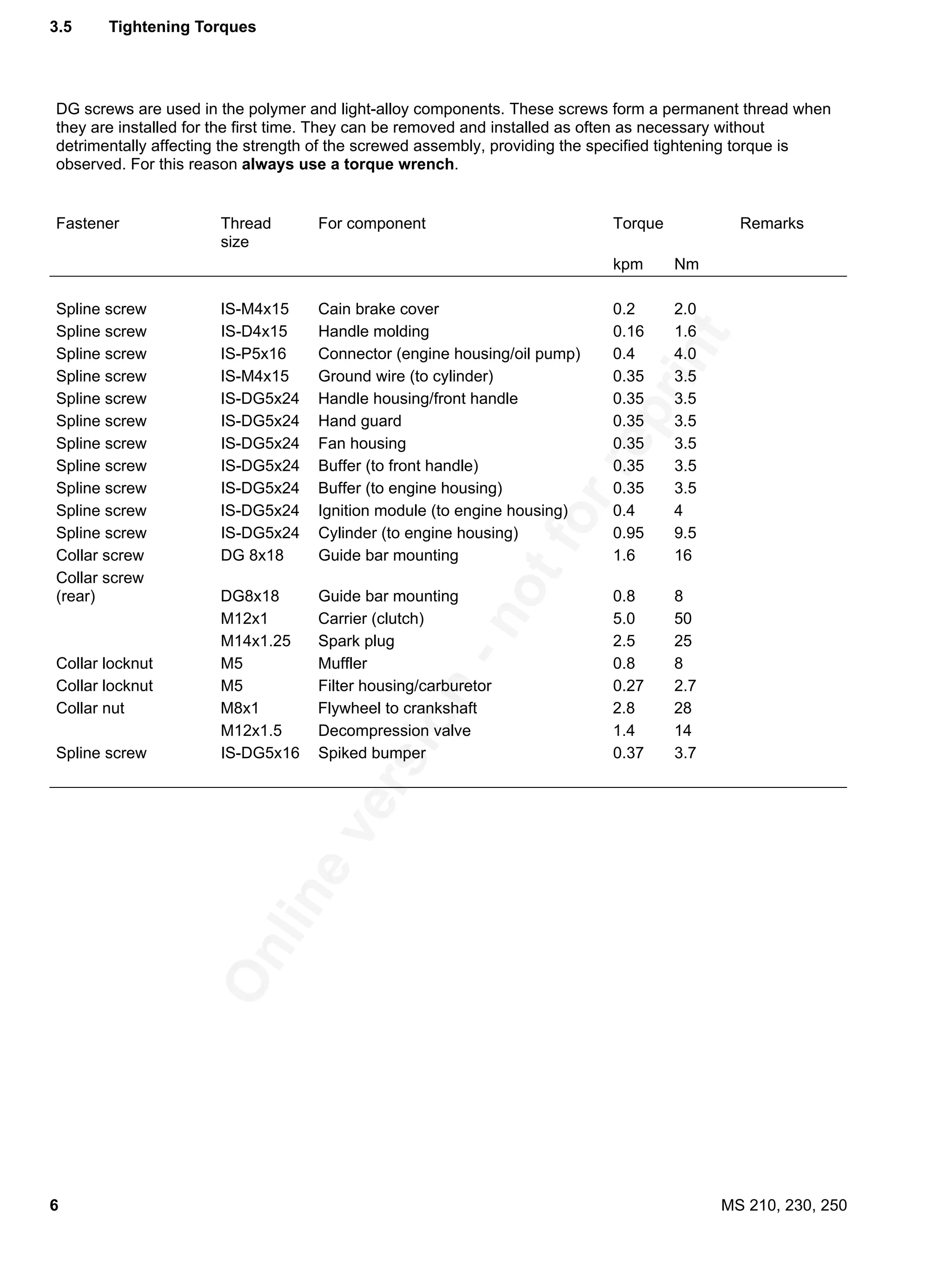 Stihl ms 250 chainsaw service repair manual | PDF