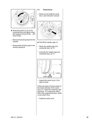 Stihl ms 391 chainsaw service repair manual | PDF