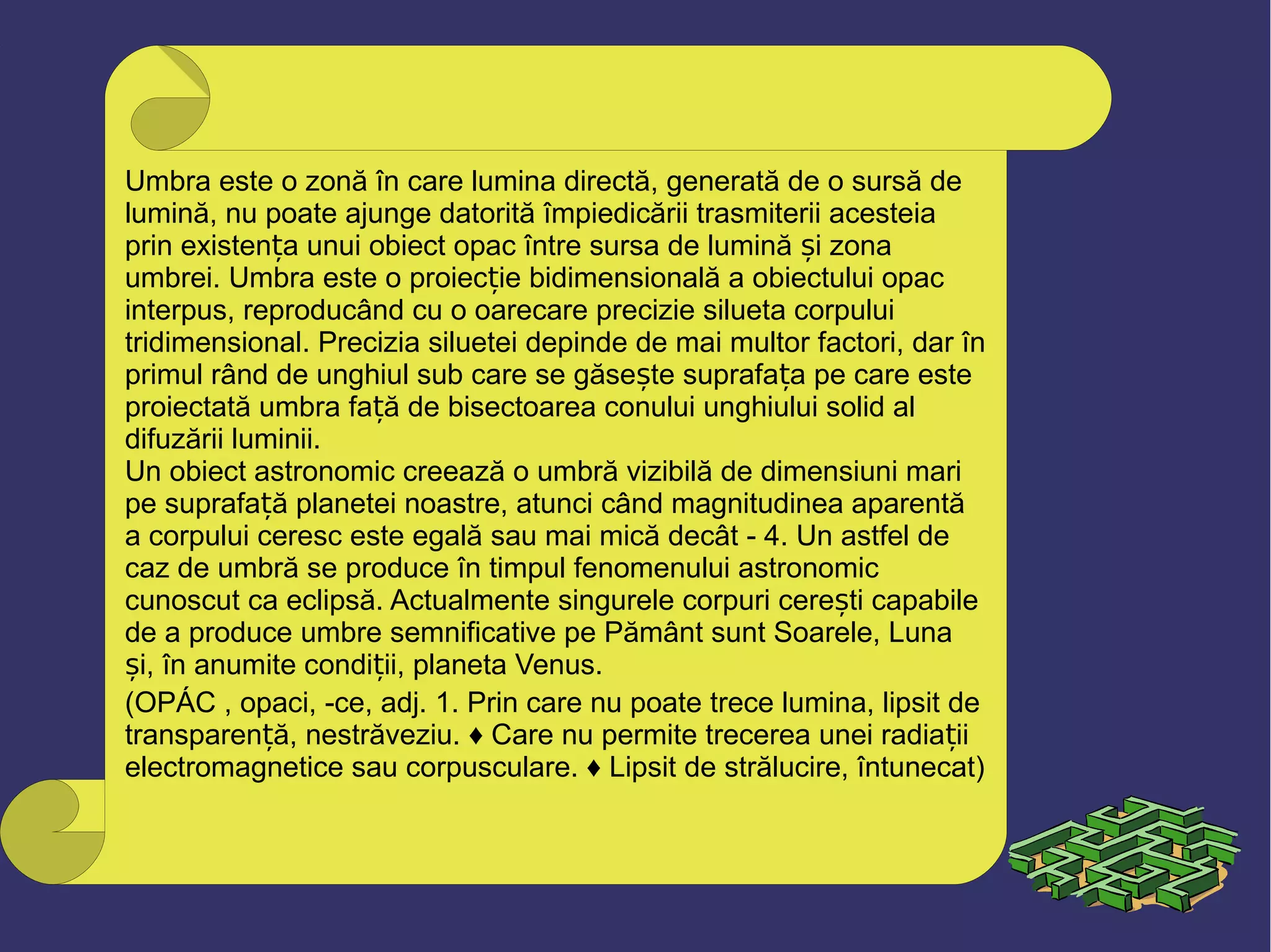 umbra și curcubeul | ODP