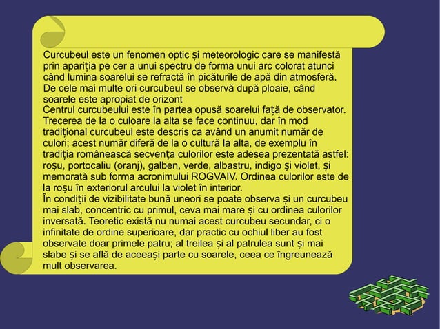 umbra și curcubeul | ODP