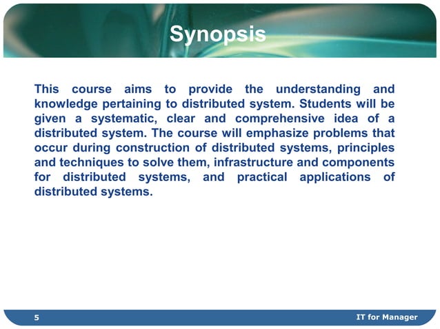 Stij5014 distributed systems | PPT