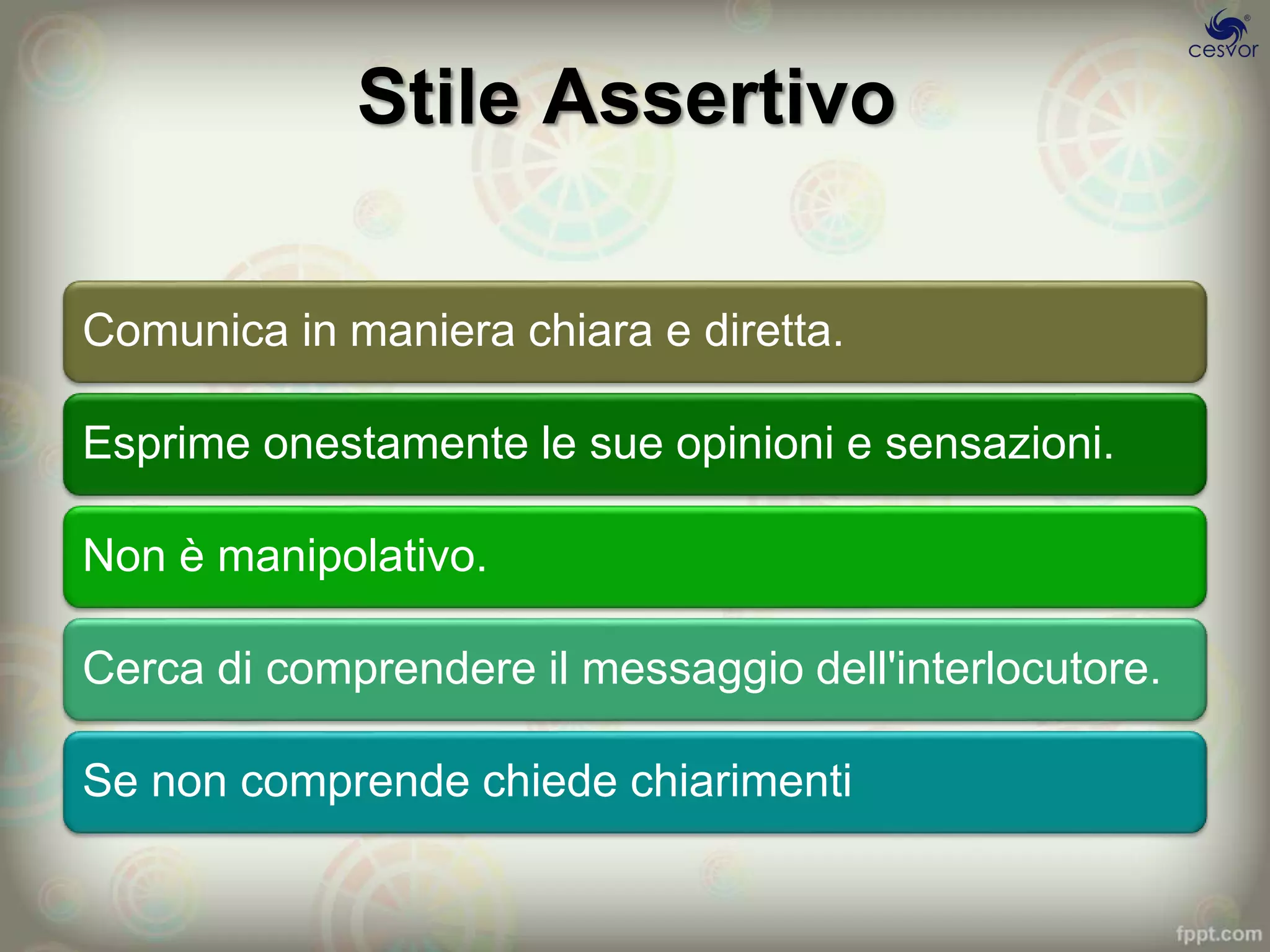 Stili comunicativi | PPT
