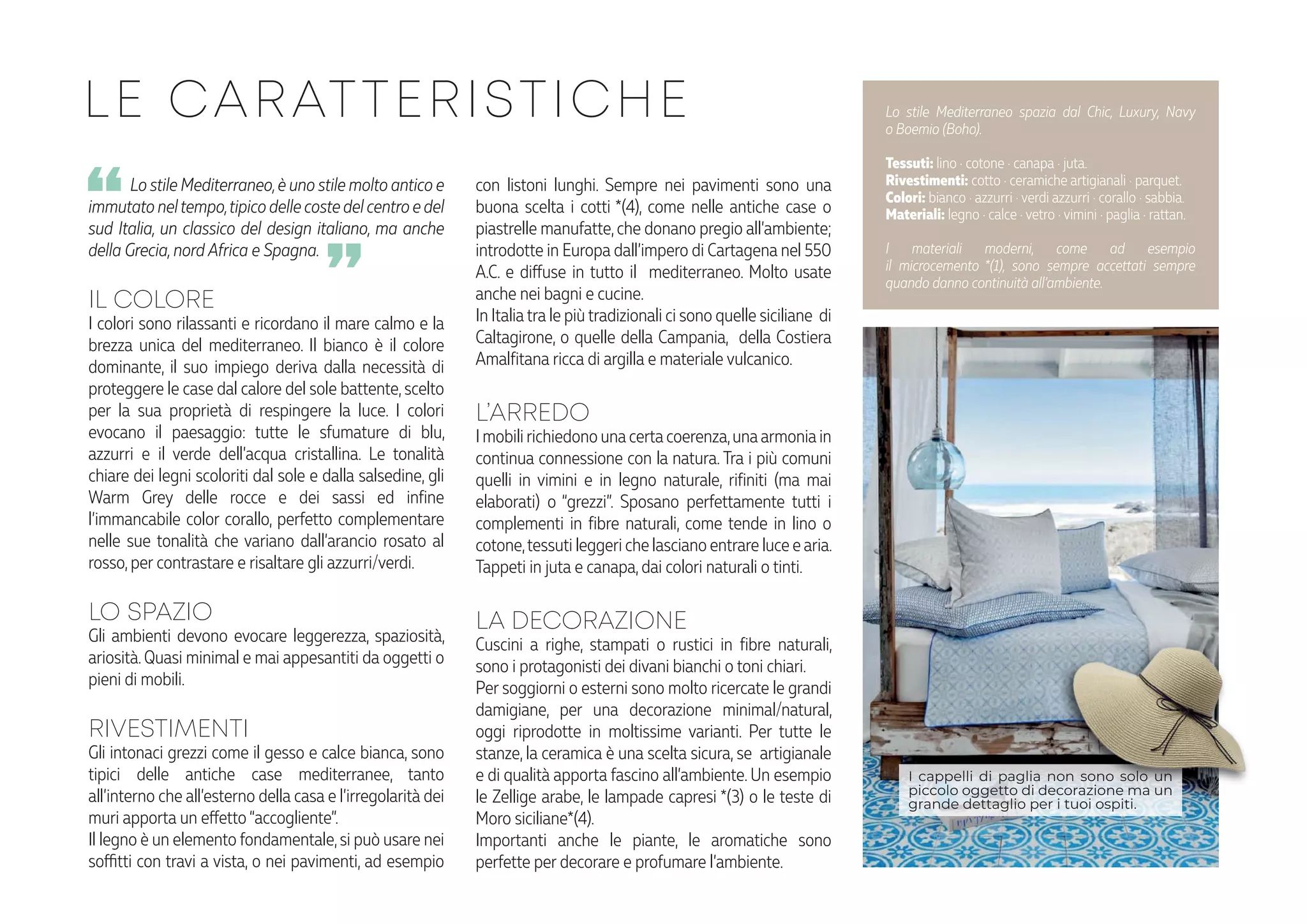Mood Board Stile Mare - Pannello tendenza Mediterraneo | PDF