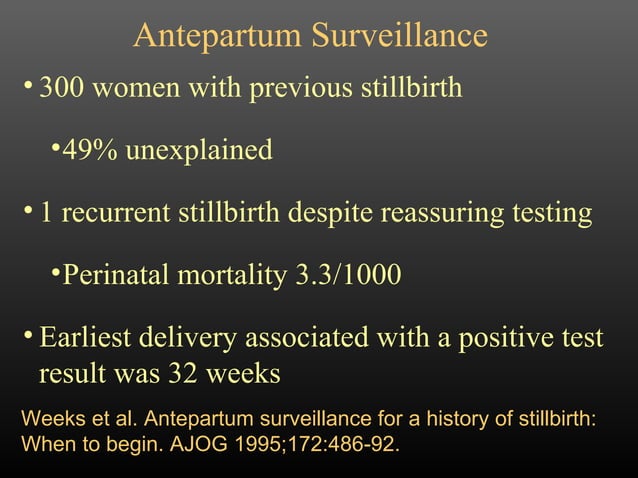 Stillbirth | PPT | Pregnancy | Reproductive Health