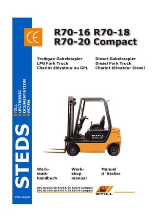 Still diesel fork truck forklift r70 16 compact series service repair ...
