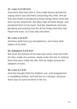 30+ Best Bible Verses about Christmas | PDF