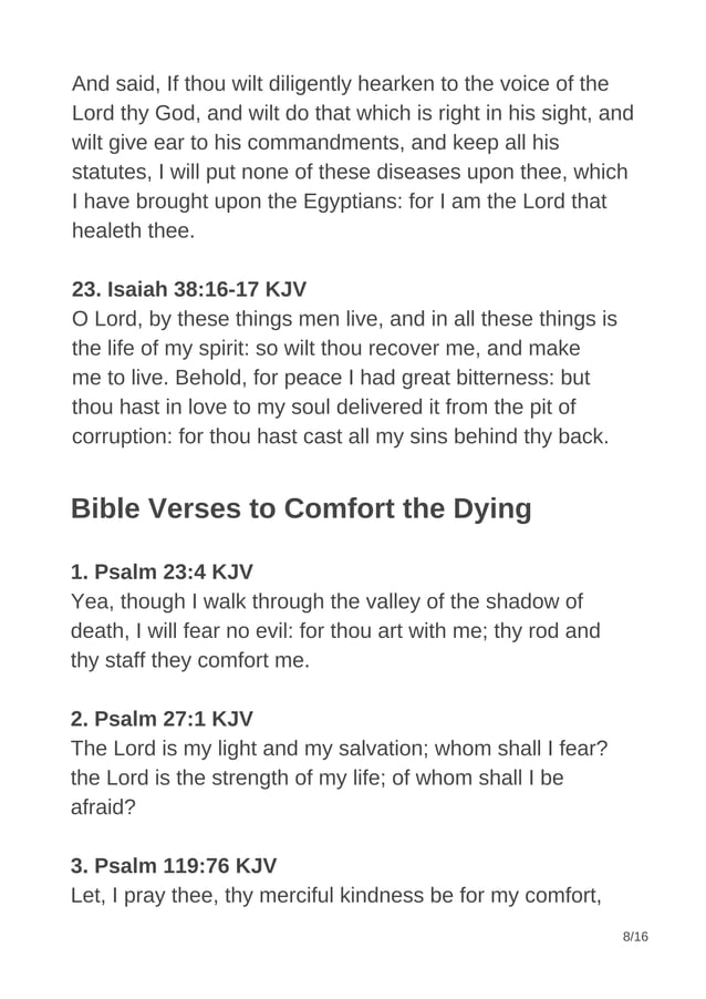 80+ Best Bible Verses for Comfort | PDF