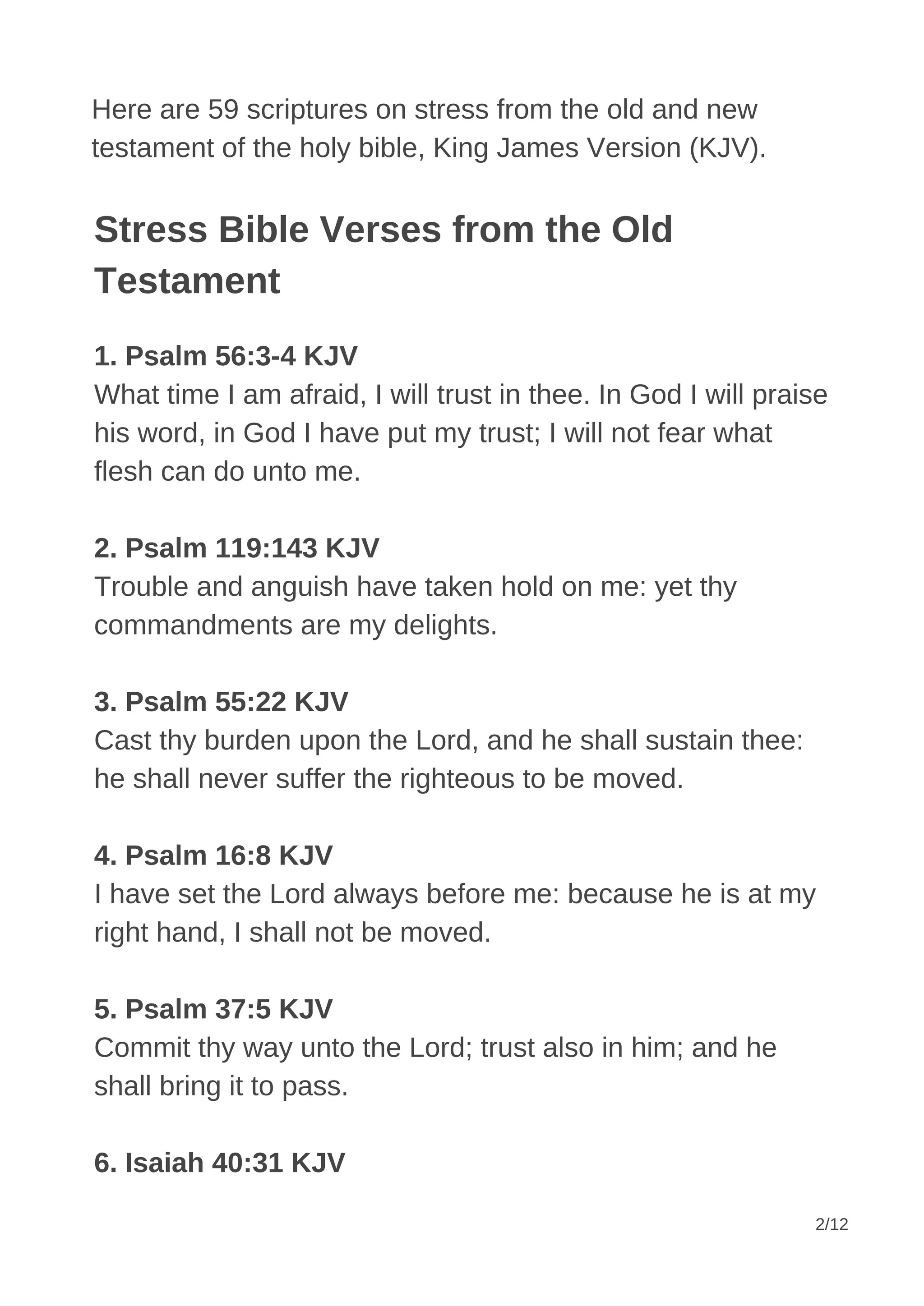 50+ Best Bible Verses about Stress | PDF | Christianity | Religion ...