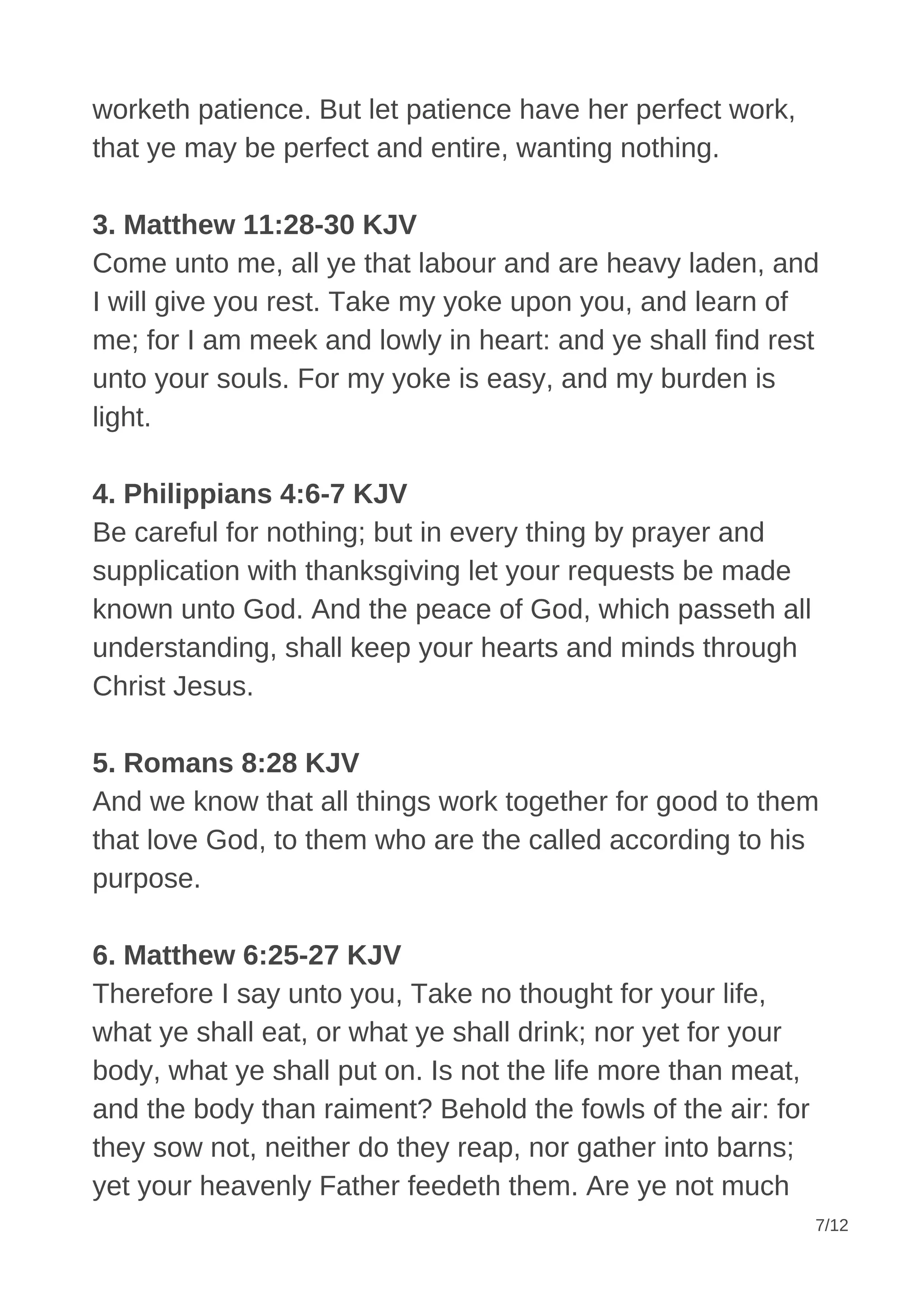 50+ Best Bible Verses about Stress | PDF | Christianity | Religion ...