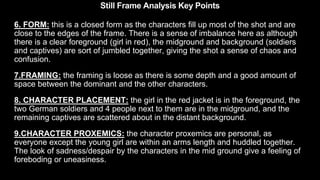 Still Frame Analysis of Schindler's List | PPTX