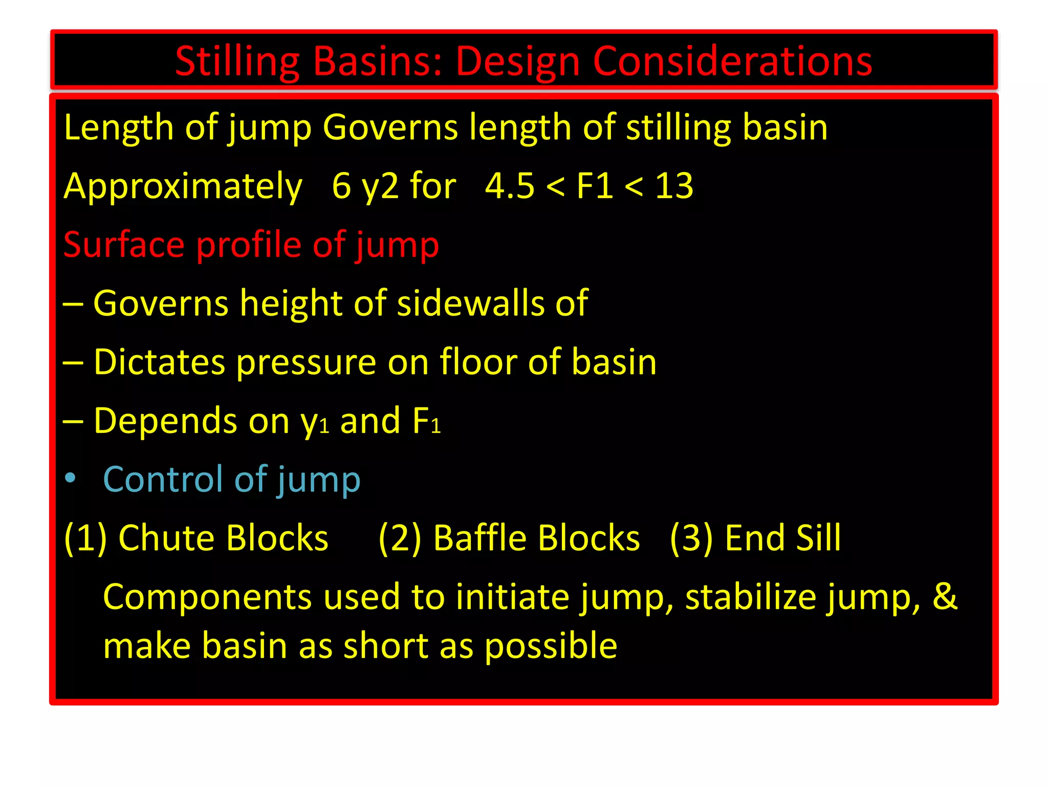 Stilling basin | PPTX