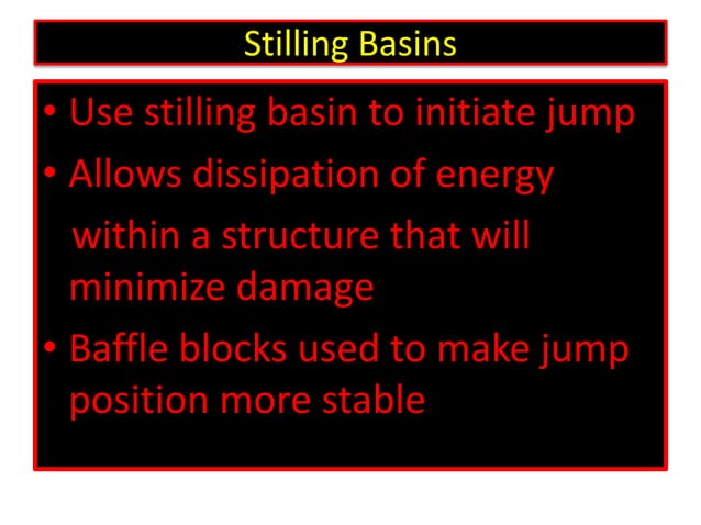 Stilling basin | PPTX
