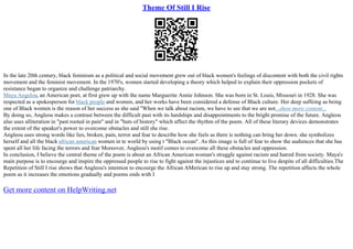 Still I Rise | PDF