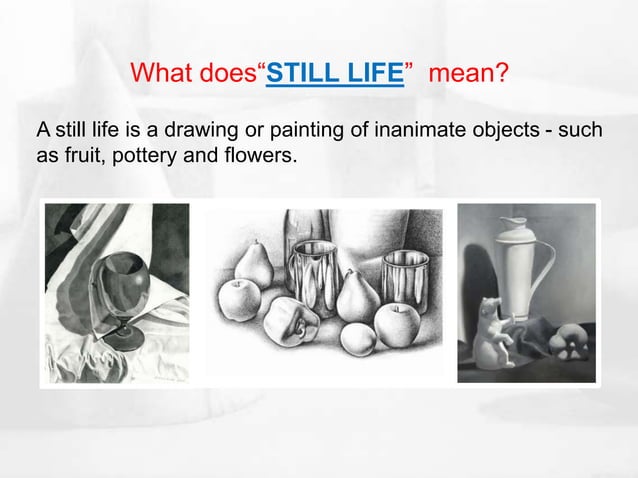 Still life | PPTX