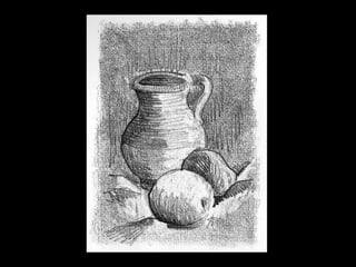 Still Life Drawing Of Flower Vase