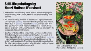 Still Life Painting_Intro, Cubism & Fauvism.pptx