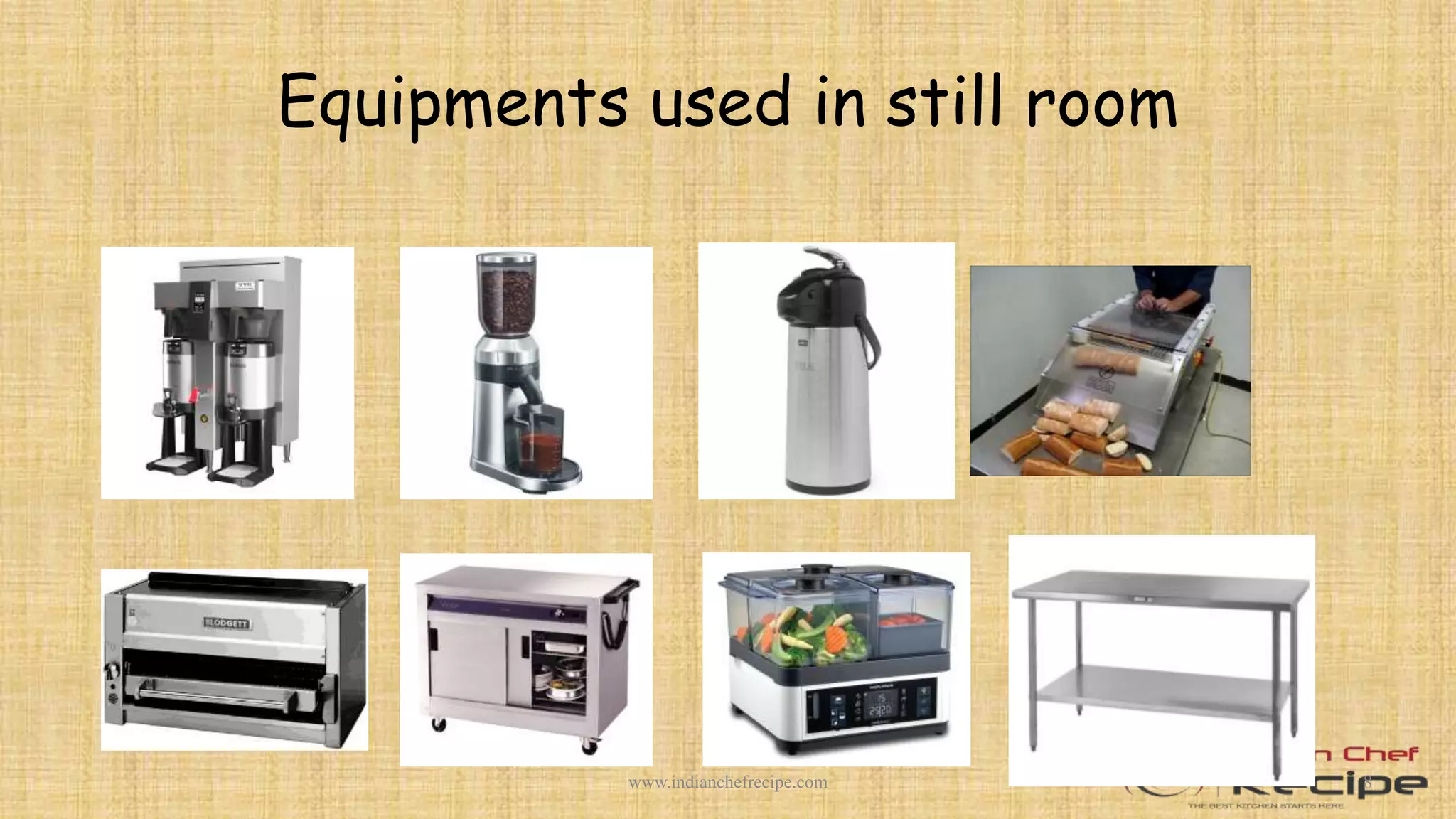 Still room, plate room, pantry room in hotel | PPTX