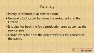 Still room, plate room, pantry room in hotel | PPTX